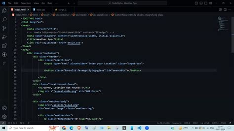 Diya Gaikwad On Linkedin Webdevelopment Codealpha Weatherapp