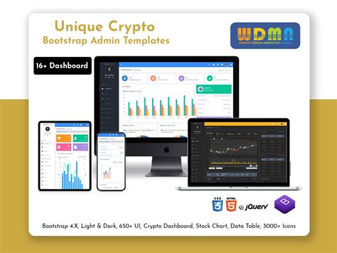 Bootstrap Admin Template Elevate Your Crypto Management With Unique Admin