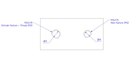 Difference Between Thread And Hole Feature Why Autodesk Community