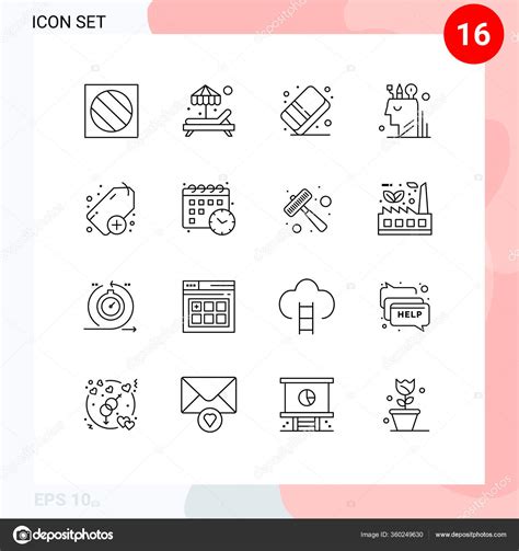 Thematic Vector Outlines Editable Symbols Stationary Arts User Digital
