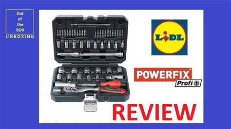 Powerfix Profi Plus Socket Set 53 Piece Unboxing Review Lidl Chrome