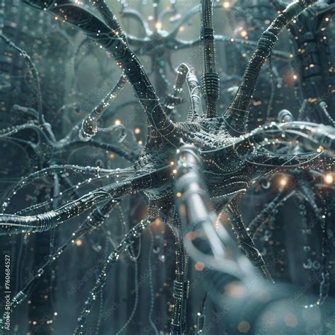 Artificial Synapse Technology Design A Design Showcasing Artificial