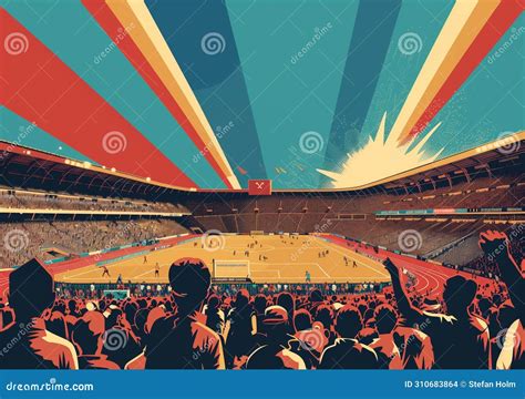 Retro Sports Poster Depicts A Big Event In Paris At The Parc Des