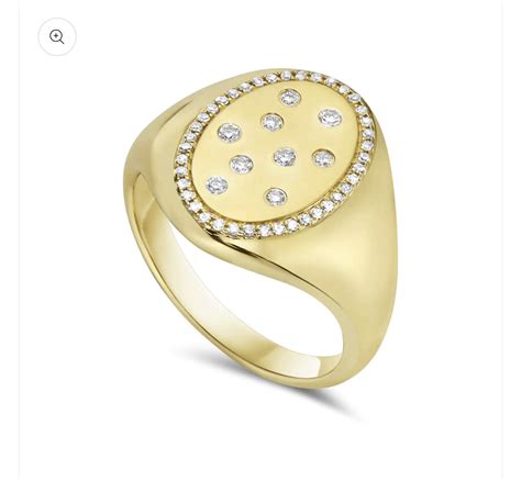 14ky Diamond Signet Style Ring 19ctw Beyond Measure Jewelers