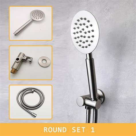 Bathroom Shower Set Brushed Nickel Stainless Steel Grandado