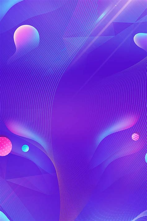 渐变蓝紫电商海报背景 花瓣网