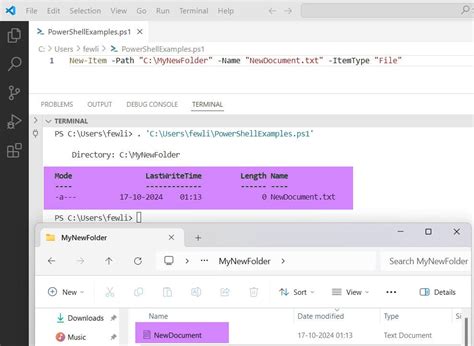 how to use powershell new item to create files and directories