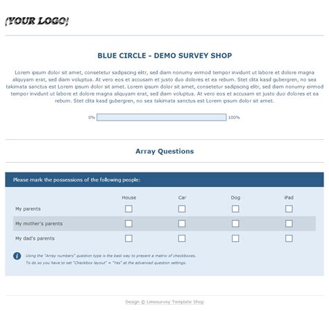 Limesurvey Template Shop • Survey Consulting The Limesurvey Experts