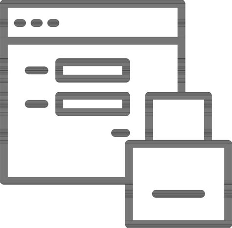 Black Outline Web Security Icon Or Symbol Vector Art At Vecteezy