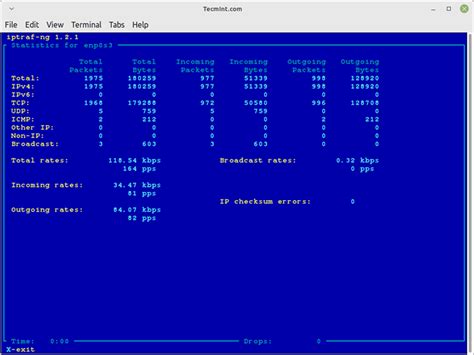 IPTRAF NG Uma Ferramenta De Monitoramento De Rede Baseada Em Console Ilinuxgeek