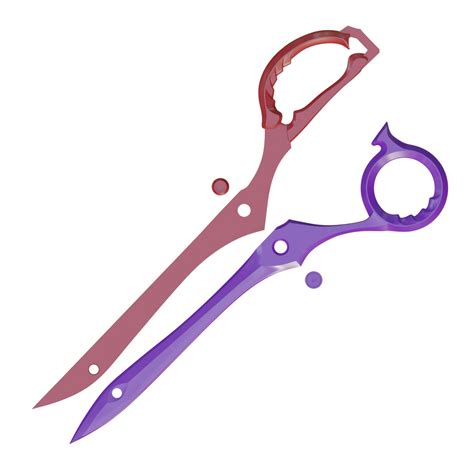 Kill La Kill Rending Scissors 3d File Wireframe