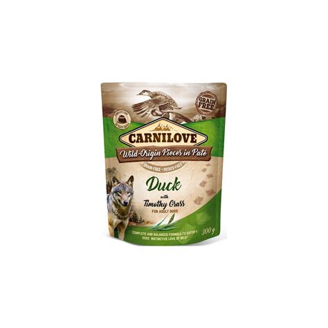 Carnilove Pouch Pate Våtfoder Anka And Timotej 300 G