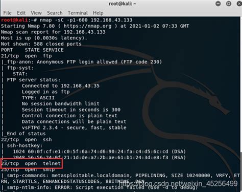 利用安全漏洞检测工具metasploit对靶机metasploitable2的telnet登录提权metasploitable2提权 Csdn博客