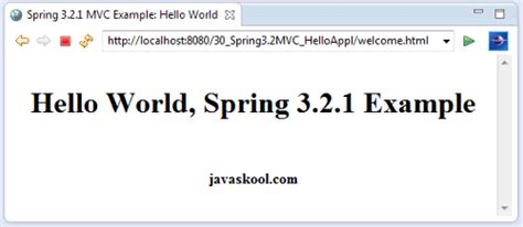 Javaskool Spring Framework A Framework From SpringSource Spring MVC Example