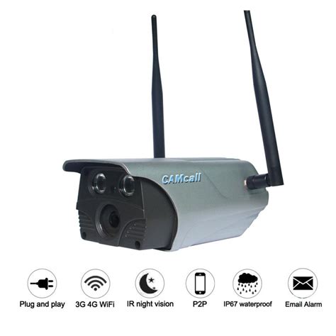 Buy 3G 4G SIM Card Security IP CCTV Camera With INBUILT 8GB IR Cut Motion Detection Online