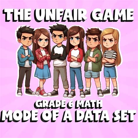 Mode Of A Data Set The Unfair Game No Prep Grade 6 Math Review