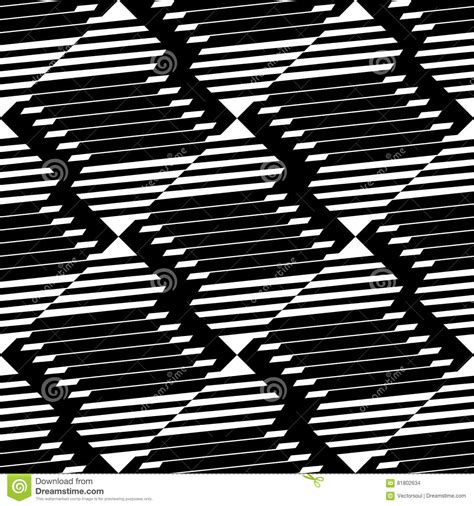 Seamlessly Repeatable Geometric Pattern Abstract Monochrome Ba Stock Vector Illustration Of