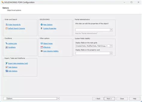 exporting record data as xml from solidworks manage goengineer