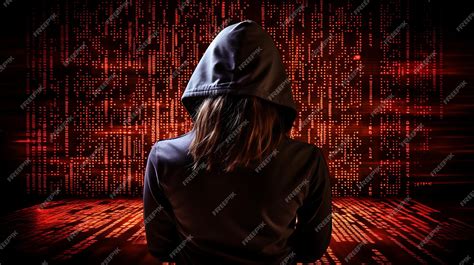 Premium Ai Image Portrait Of Anonymous Robotic Hacker Concept Of