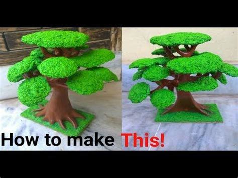 How To Make Bonsai Tree Very Easy At Home Beautiful Bonsai Craft DIY Tree Model Diy Tree
