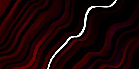 Dark Red Vector Background With Curved Lines Colorful Illustration In Abstract Style With Bent