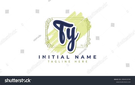 Ty Initials Handwriting Logo Vector Stock Vector Royalty Free 2084414749 Shutterstock