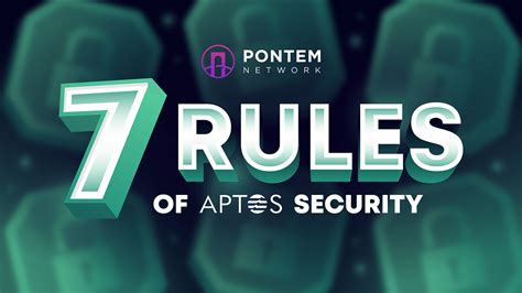 7 Basic Rules Of Aptos Crypto Security By Pontem Network Pontem Network