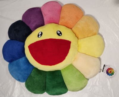 Takashi Murakami Rainbow Flower Cushion Pillow Plush 60cm Complexcon