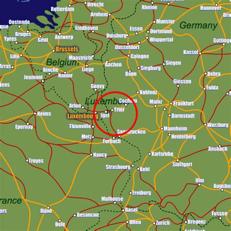 Trier Rail Maps And Stations From European Rail Guide