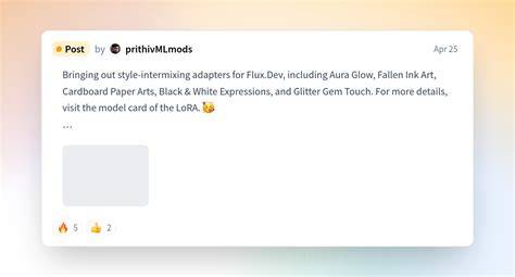 Prithivmlmods On Hugging Face Bringing Out Style Intermixing Adapters For Flux Dev Including