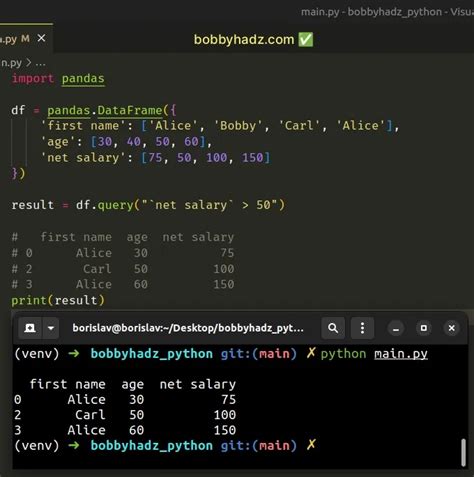 Pandas How To Query A Column Name With Spaces Bobbyhadz