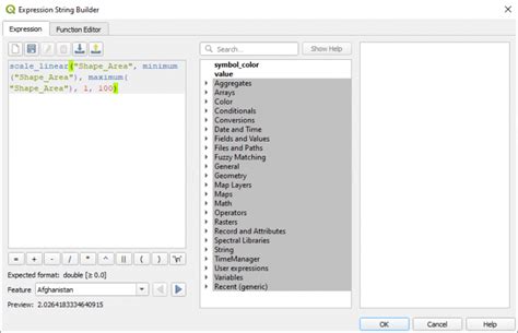 Attribute Value Dependent Label Sizes In QGIS