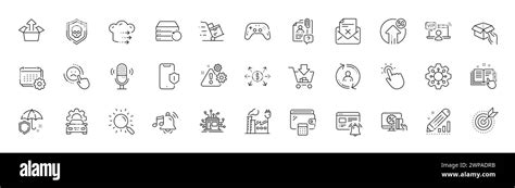 Smartphone Protection Technical Documentation And Warning Line Icons For Web App Printing