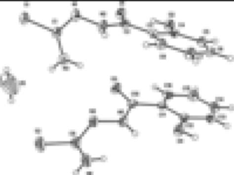 The Content Of Asymmetric Unit Of The Title Compound Showing The Atomic Download Scientific