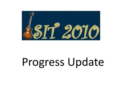 PPT Progress Update PowerPoint Presentation Free Download ID