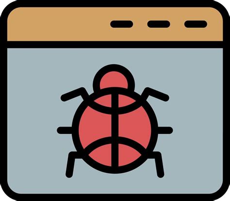 Browser Bug Vector Icon 19998613 Vector Art At Vecteezy