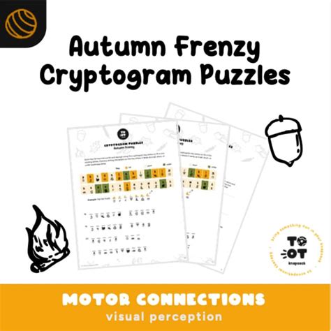 Autumnal Frenzy Cryptogram Puzzles Visual Perception Ot Handwriting