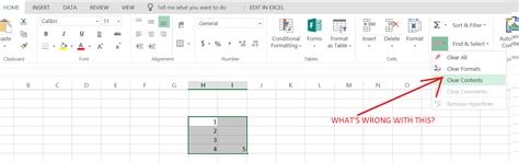 Clearing Cells Without Macros Rexcel
