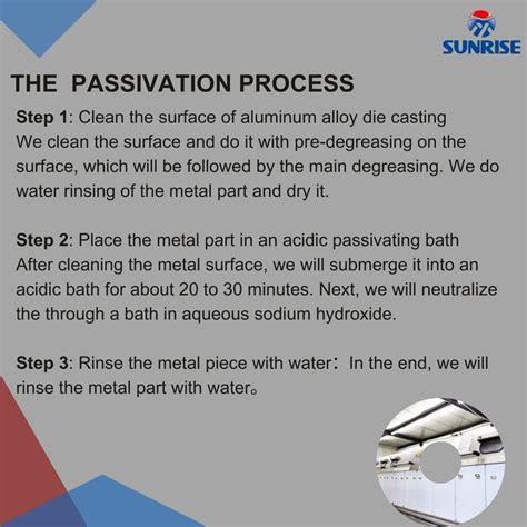 How Passivation Affects Metal Surfaces Sunrise Metal Posted On The