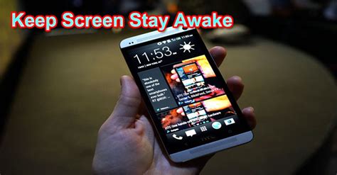 Keep Screen Stay Awake In Android App
