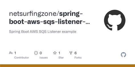 Github Netsurfingzonespring Boot Aws Sqs Listener Example Spring