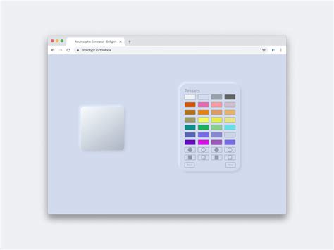 Neumorphic Generator Add Neumorphic Shapes To Your Projects Prototypr Toolbox