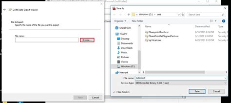 Sp2019 Error An Operation Failed Because The Following Certificate Has Validation Errors