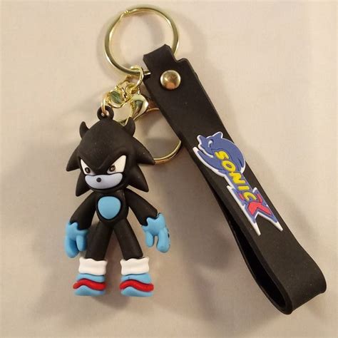 Accessories Sonic The Hedgehog Shadow Key Chain Key Ring Sega Character Figurine Keychain