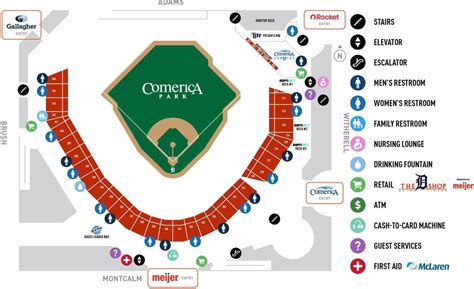 Comerica Park Seating Chart With Seat Numbers And Rows Events 2026
