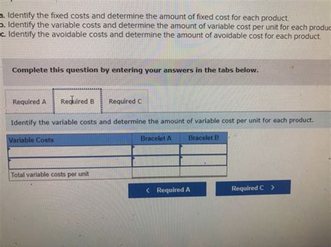 solved exercise 13 3 distinction between avoidable costs and