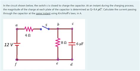 In the circuit shown below, the switch s is closed to | Chegg.com