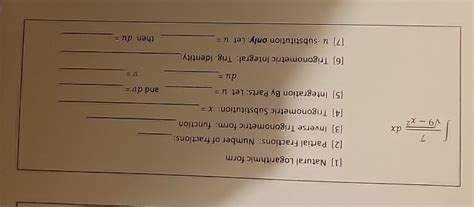 Solved [1] ﻿natural Logarithmic Form[2] ﻿partial Fractions