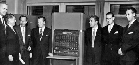 The Ibm 650 Computer Named ‘‘first Surrounded By Ibms And Its