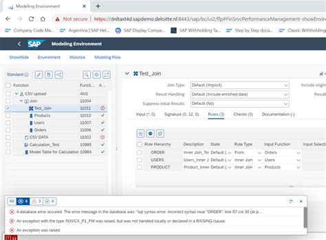 Solved An Exception Was Raised But Was Not Handled Loca Sap